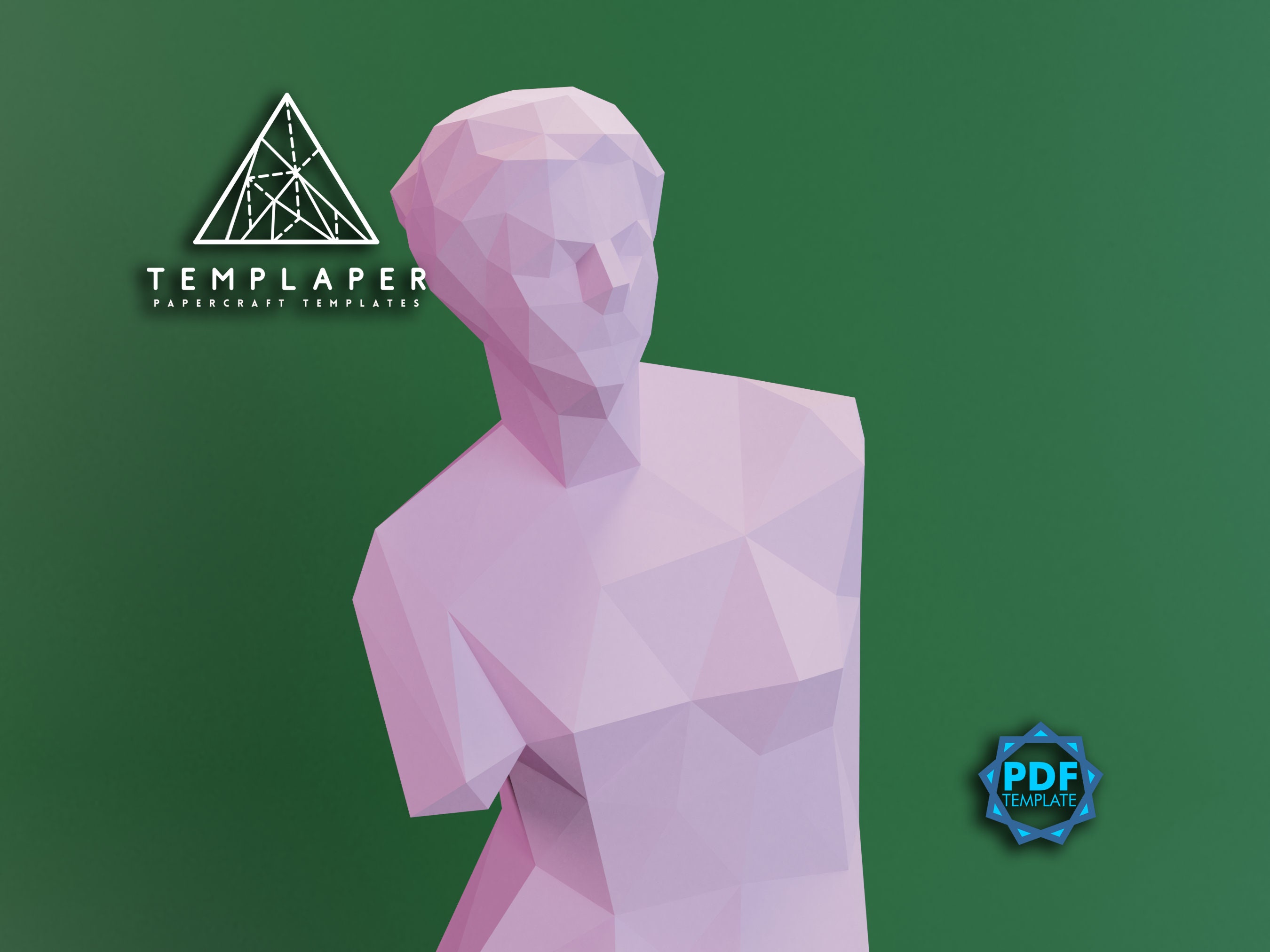 DIY 3D Venus De Milo Paper Model, Low Poly Sculpture, Do It Yourself ...