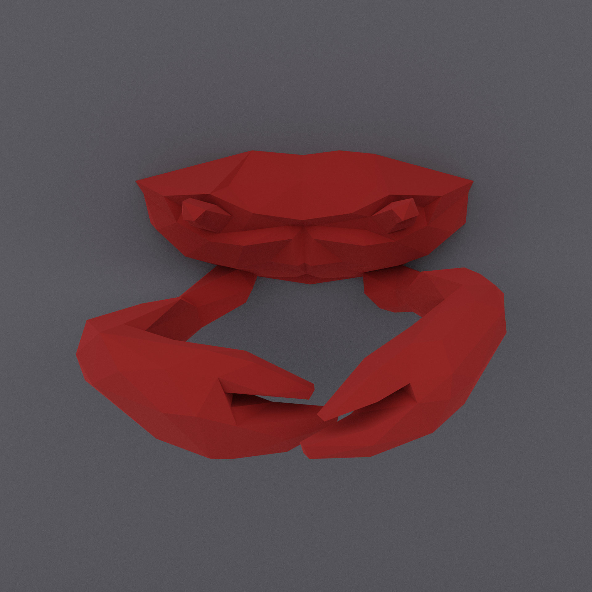 DIY 3D Crab Paper Model Low Poly Animal DIY Paper 3D Art - Etsy