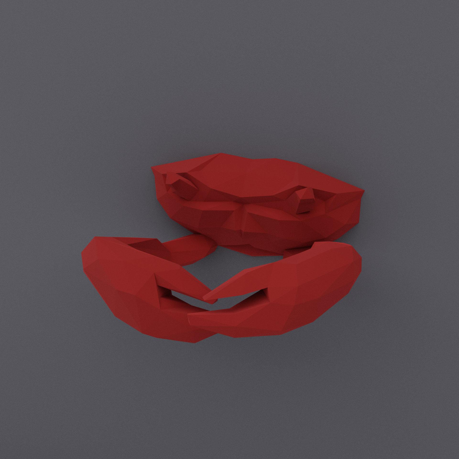 DIY 3D Crab Paper Model Low Poly Animal DIY Paper 3D Art - Etsy