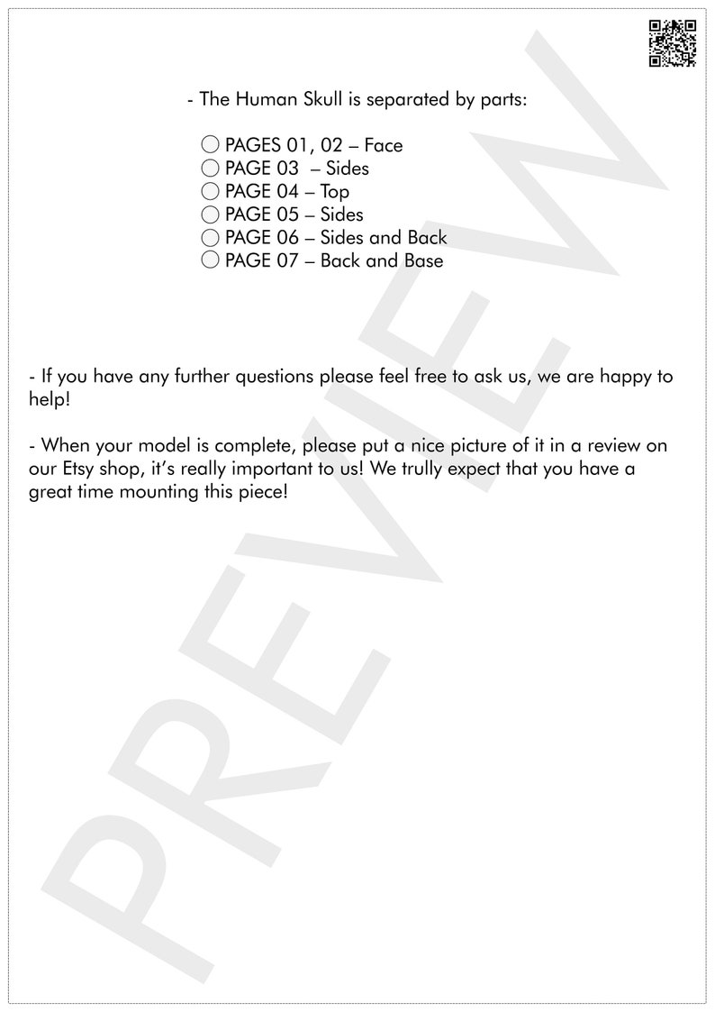 DIY 3D Human Skull Paper Model, Skull Paper 3D, Low Poly Human Skull ...