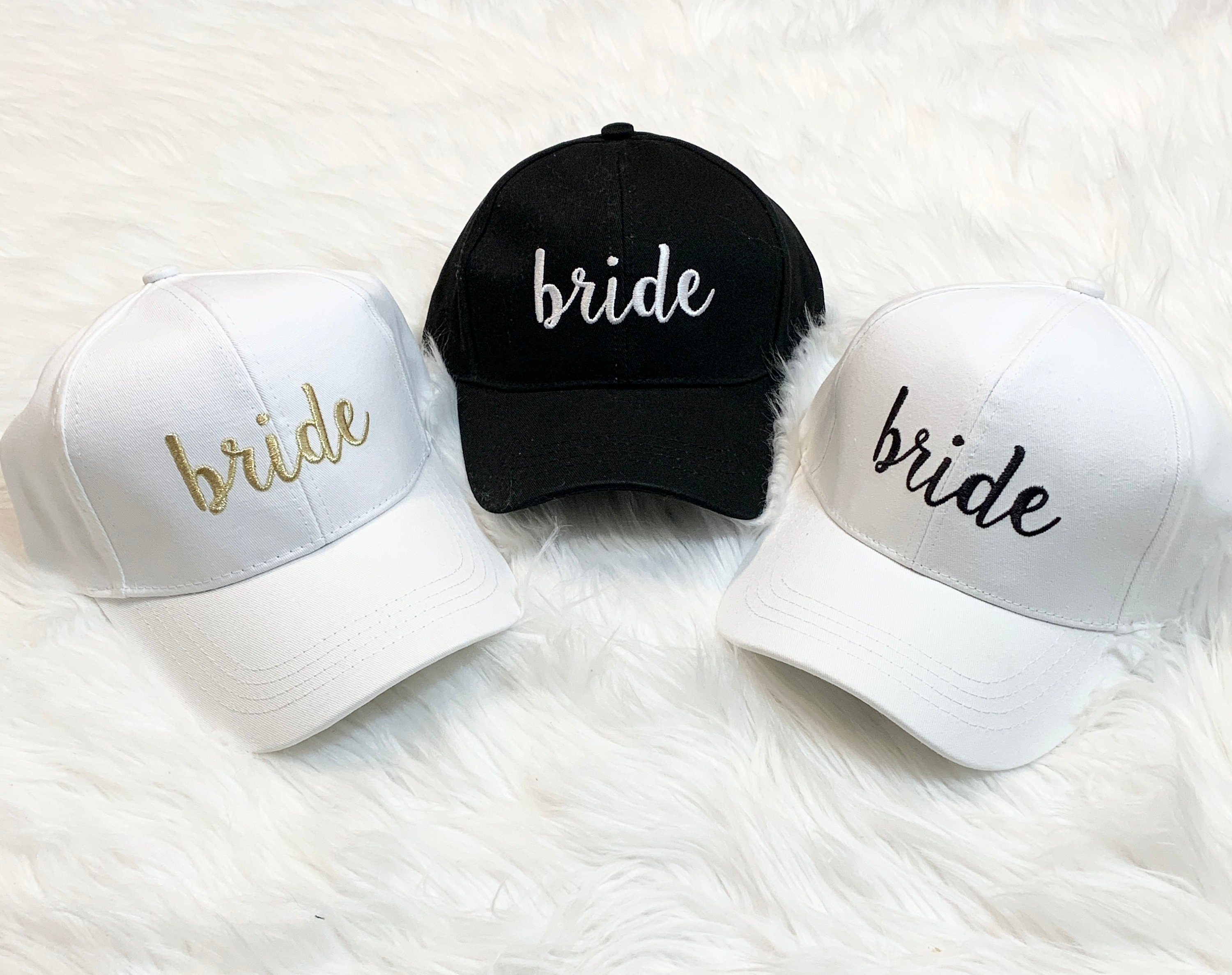 C.C Embroidered Bride Cap Adjustable Strap Baseball Cap | Etsy