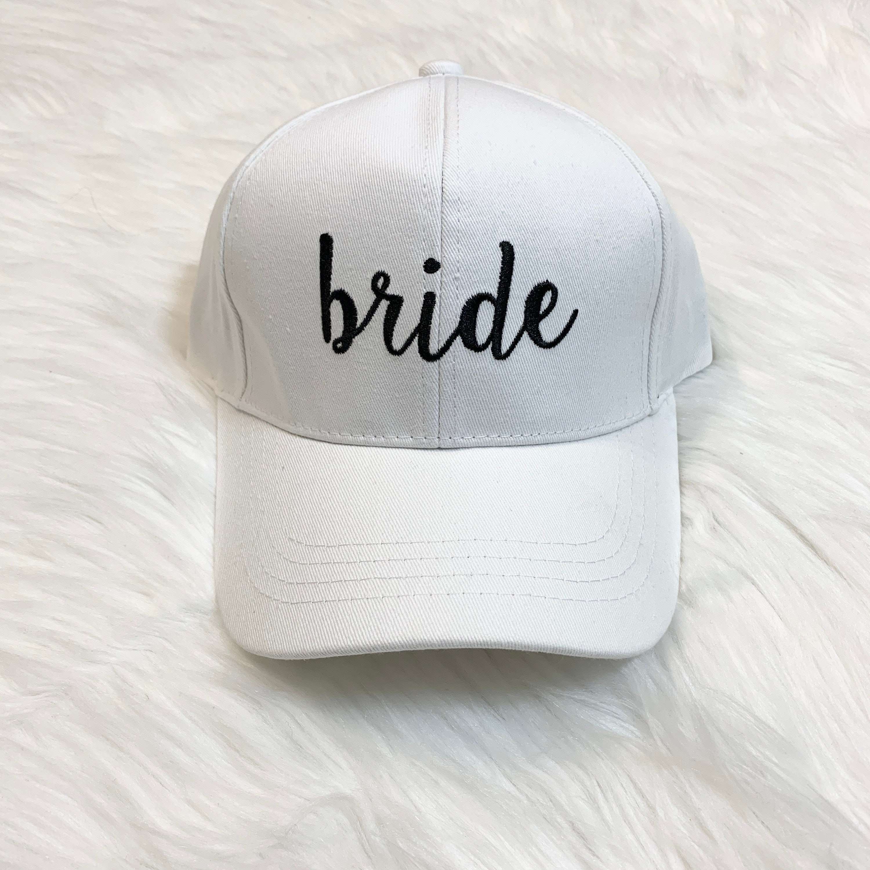 C.C Embroidered Bride Cap Adjustable Strap Baseball Cap | Etsy