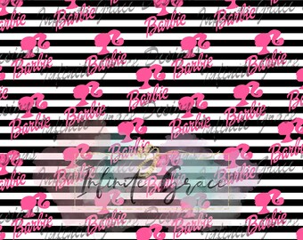 Barbie Seamless Pattern | Etsy