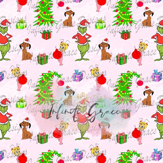 Scrapbooking Clip Art & Image Files Grinch Seamless File Grinch Digital ...