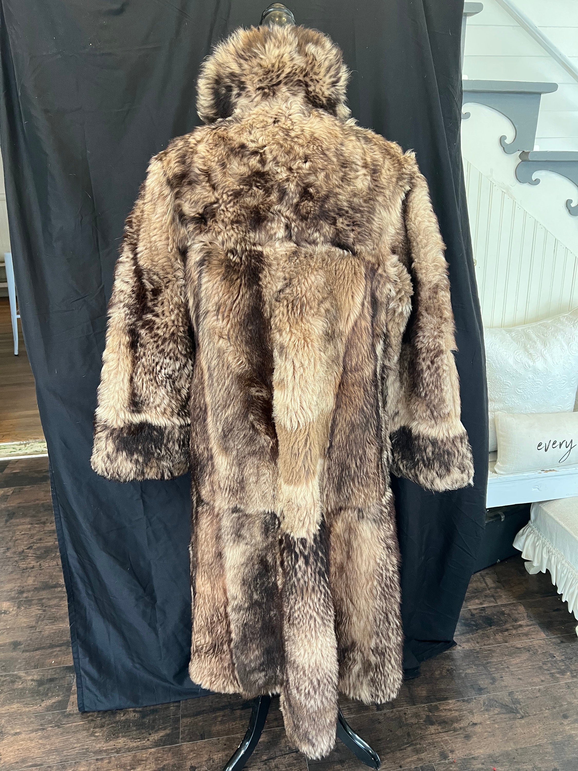 Vintage Overland Full Length Racoon Fur Coat Luxurious - Etsy