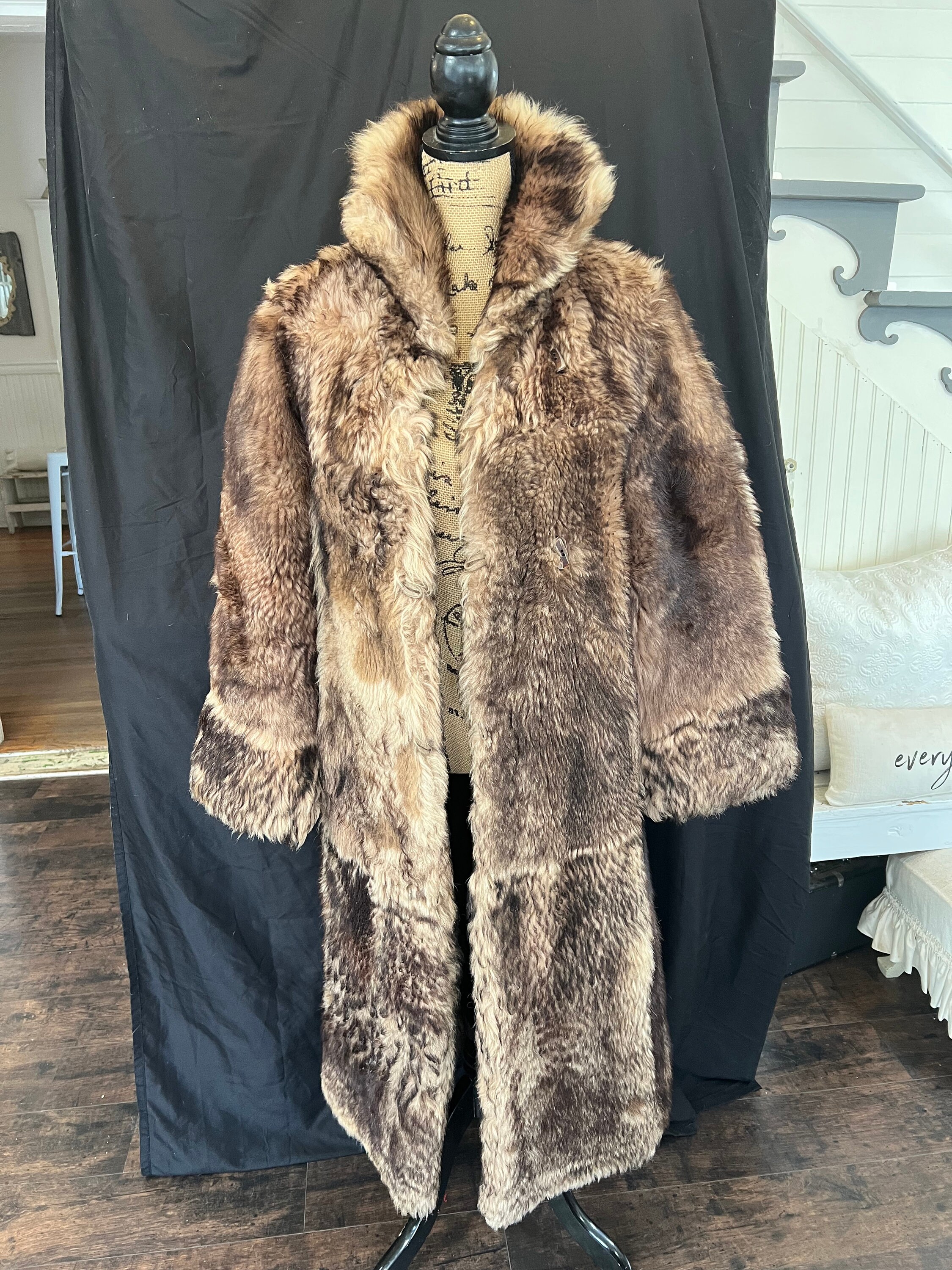 Vintage Overland Full Length Racoon Fur Coat Luxurious - Etsy