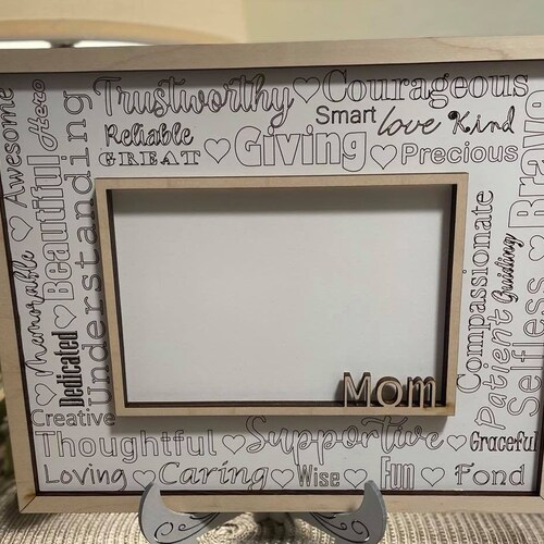 Family Word Picture Frame Digital File Svg Glowforge - Etsy