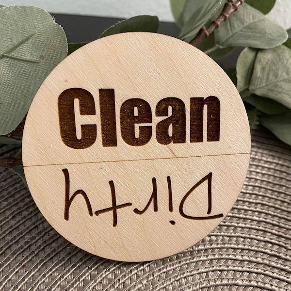 Clean Dirty Signs - Etsy