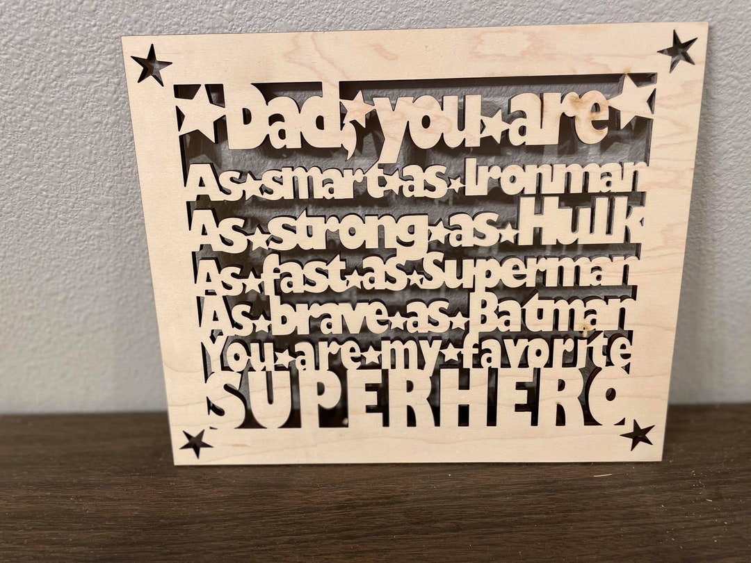 Dad You Are My SUPERHERO Frame- Gifts for Fathers Day- Digital File-svg ...