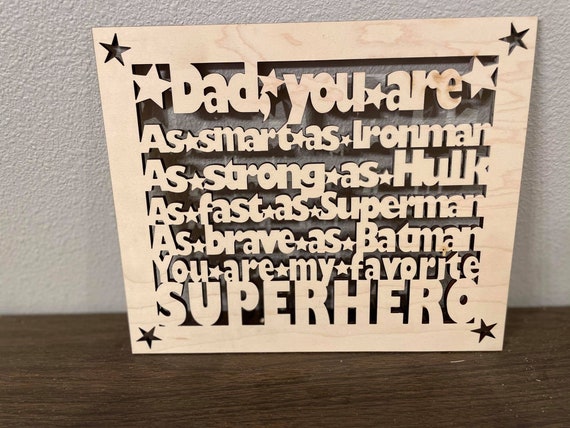 Dad You Are My SUPERHERO Frame Gifts for Fathers Day Digital - Etsy