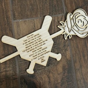 Baseball Mom | Rose | T-ball | Score | 2 Layer | Glowforge | Laser Cut ...