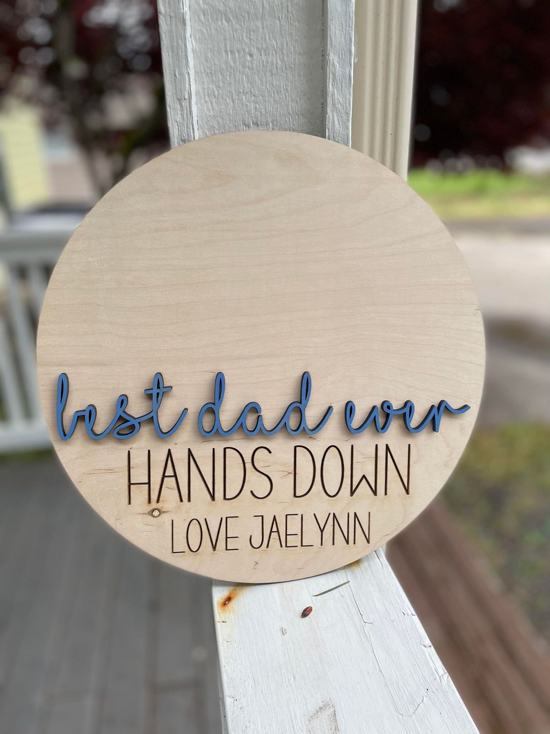 Best Dad Ever | DIY Hand Prints | Fathers Day | Birthday | Laser File ...