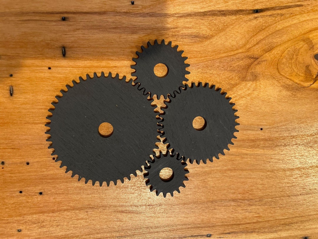 Working Mechanical Gears 4 Sizes - Digital File SVG Glow Forge Friendly ...