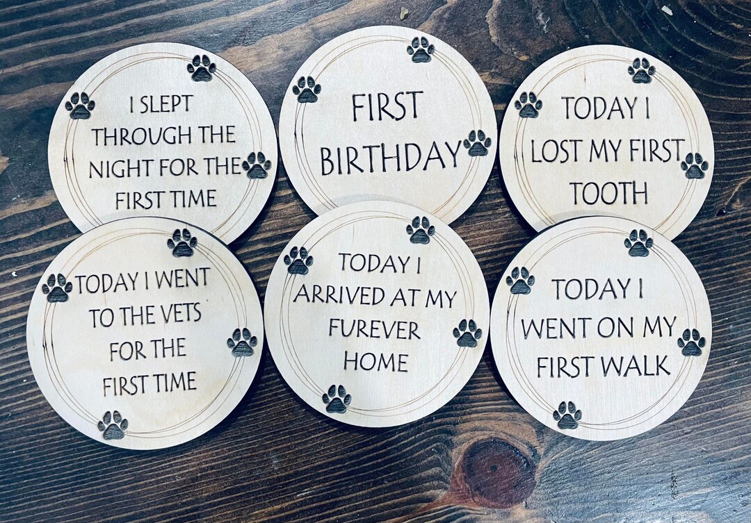 Puppy Milestone Cards | Document Milestones | Puppy First Year ...