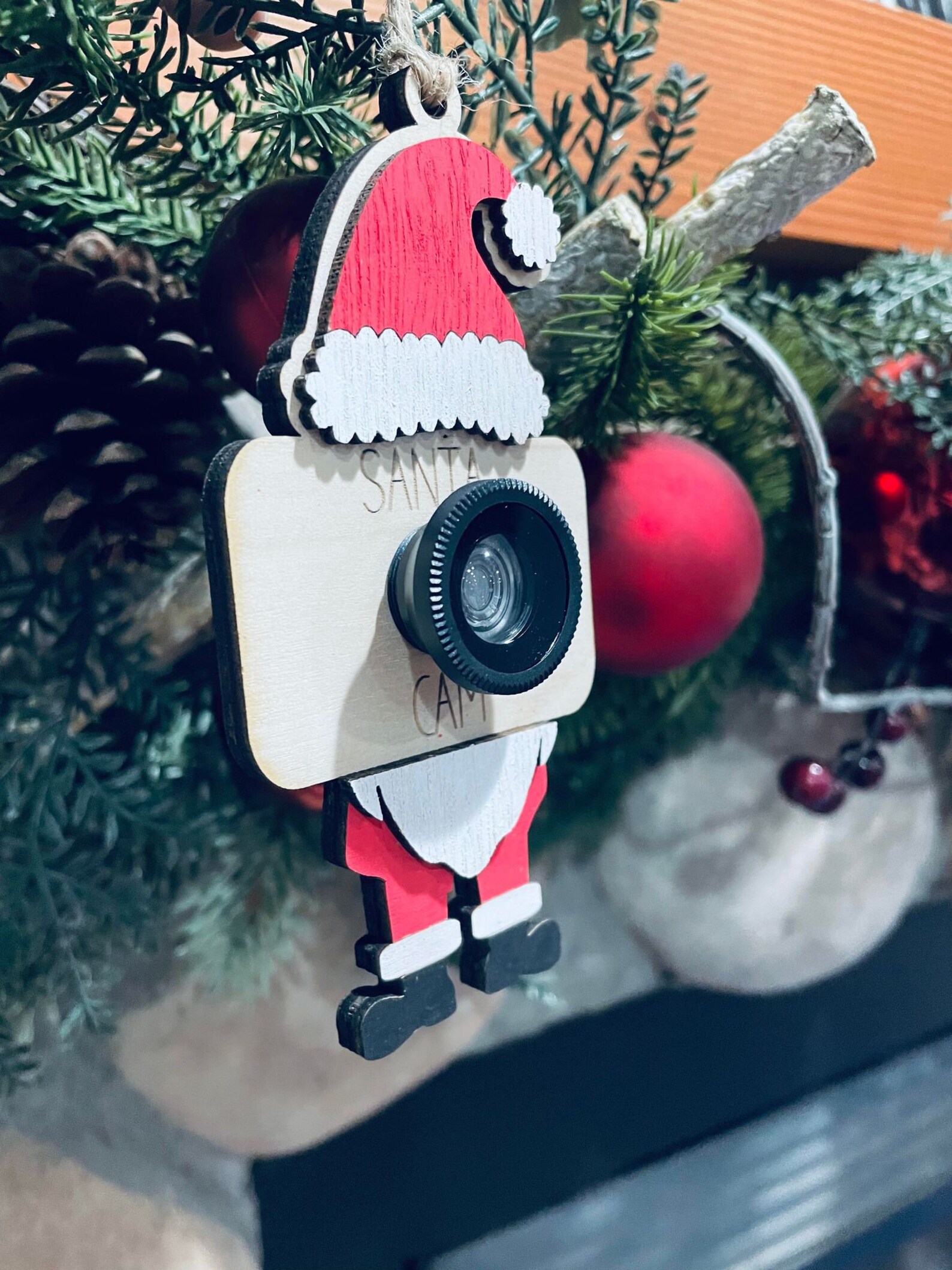 Santa Cam Ornament Santa's List Christmas BUNDLE - Etsy