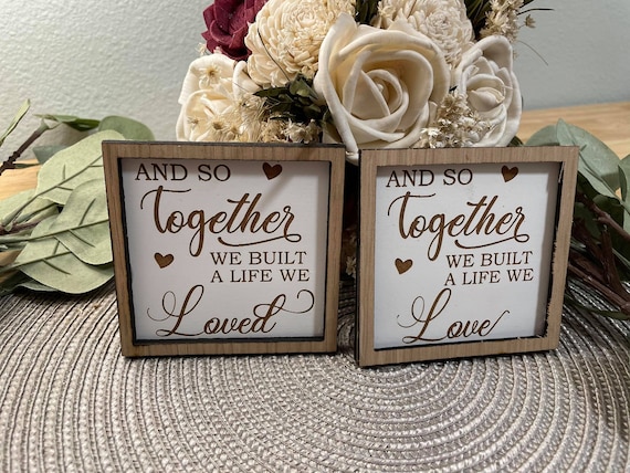 And so Together We Built a Life We Loved/love Sign/wall Art | Etsy