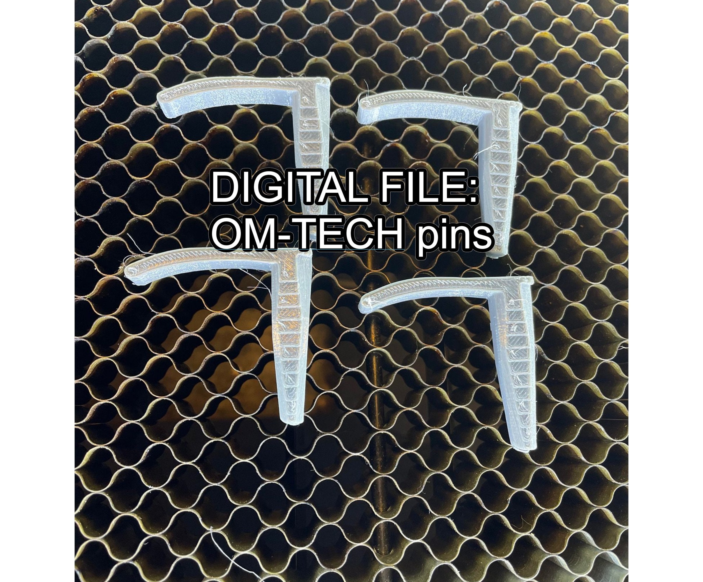 OM Tech Laser Pins - [DIGITAL FILE] for Honeycomb Bed/tray - Stl, 3mf ...