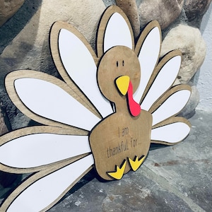 Thankful Turkey | Whiteboard | Acrylic | Custom | Thanksgiving ...