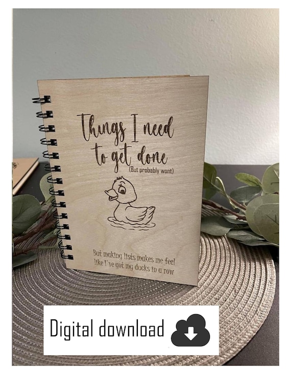 Duck Notebook Digital File SVG - Etsy