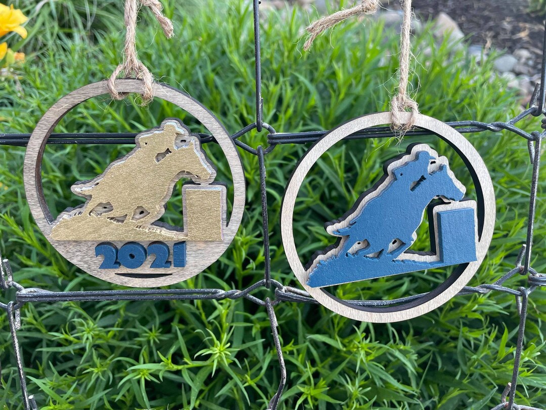 Barrel Racing Rodeo Ornament - Digital Svg File Download - Etsy