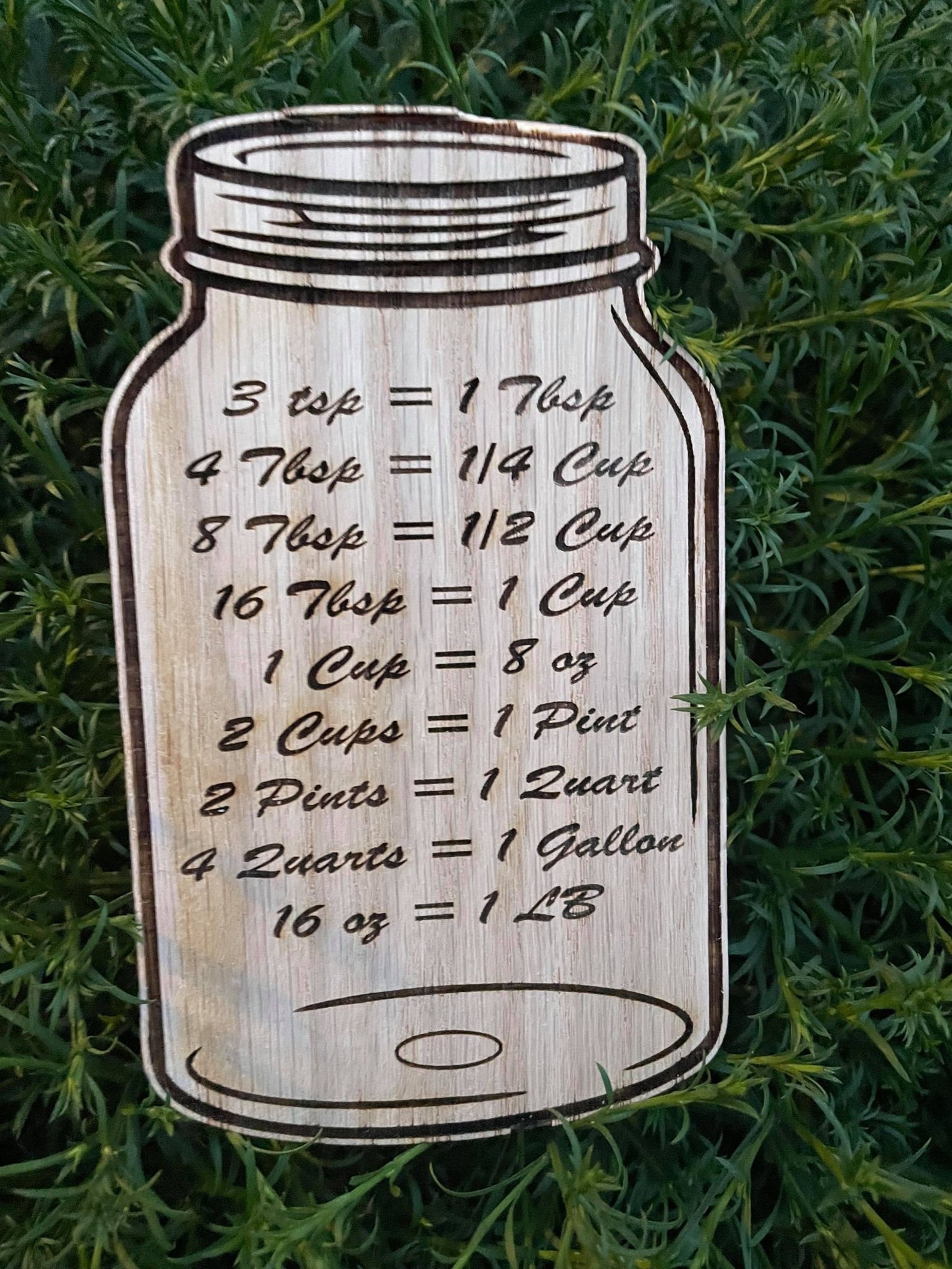 Kitchen Conversion Guide Fridge Magnet - Digital SVG File - Laser Cut ...