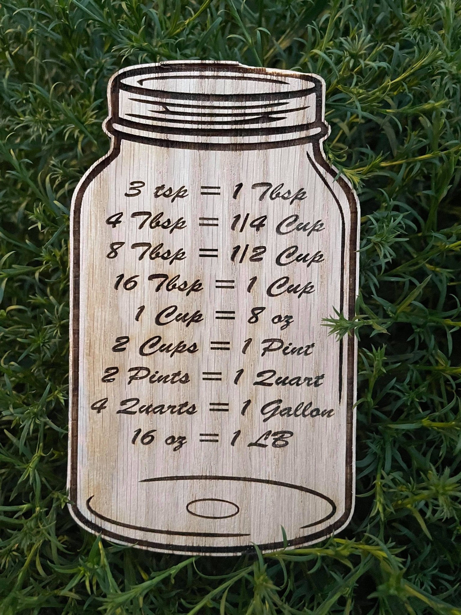 Kitchen Conversion Guide Fridge Magnet - Digital SVG File - Laser Cut ...