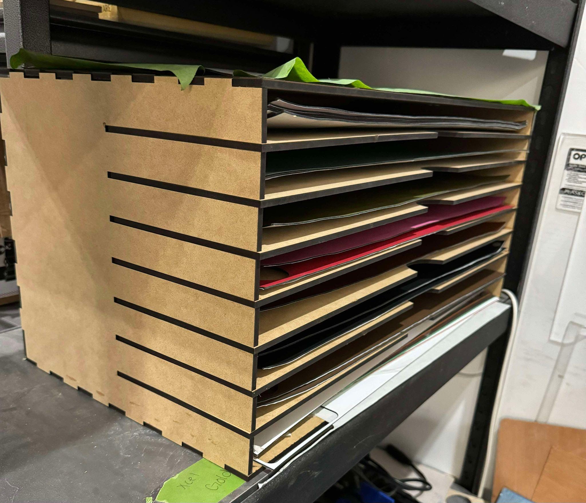 Material Organizer | Holds Material 12x24 | 0.20" & 0.23" Material ...