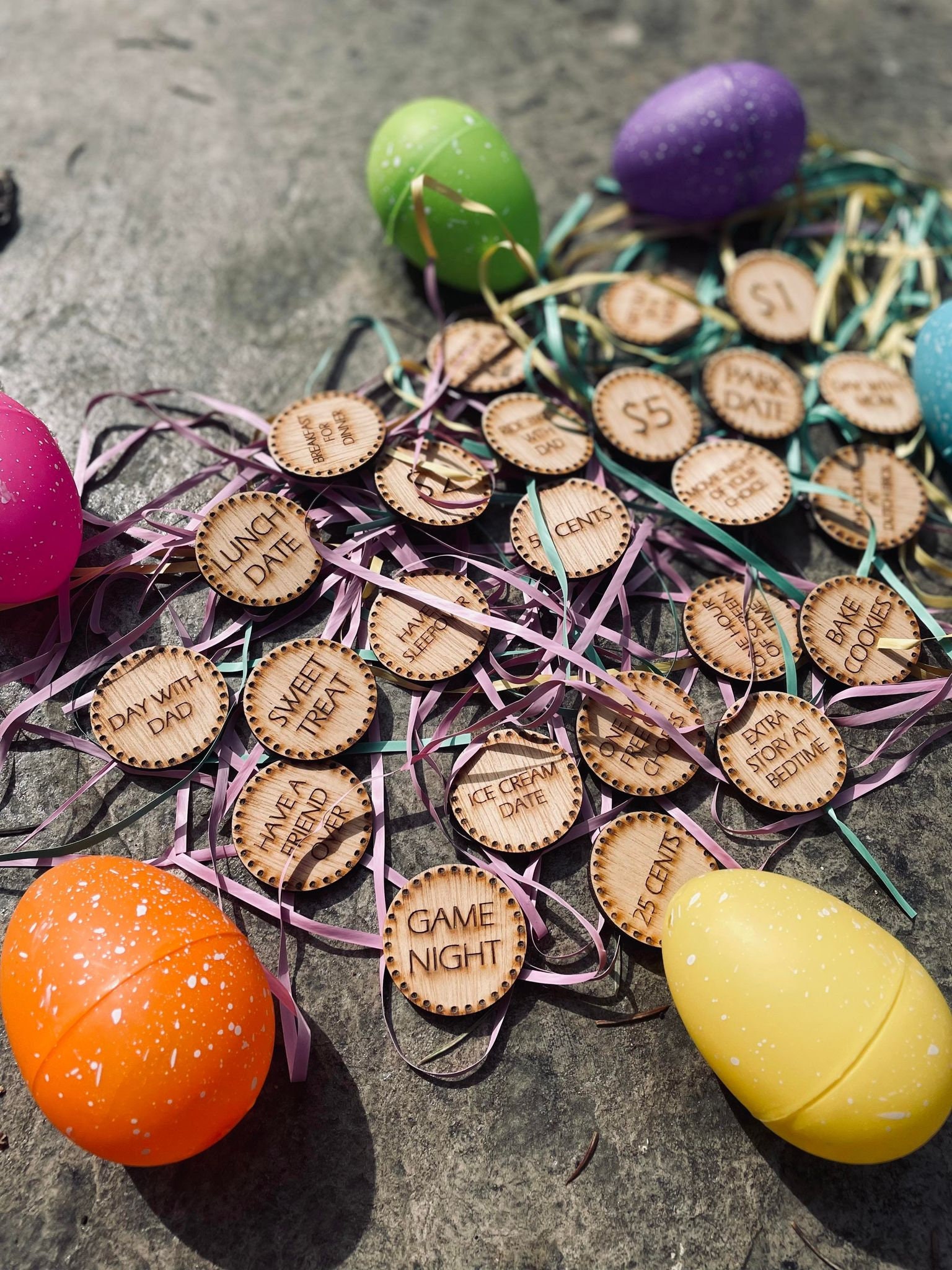 Easter Egg Tokens / Coins - Digital File SVG, Glowforge Friendly, Laser ...