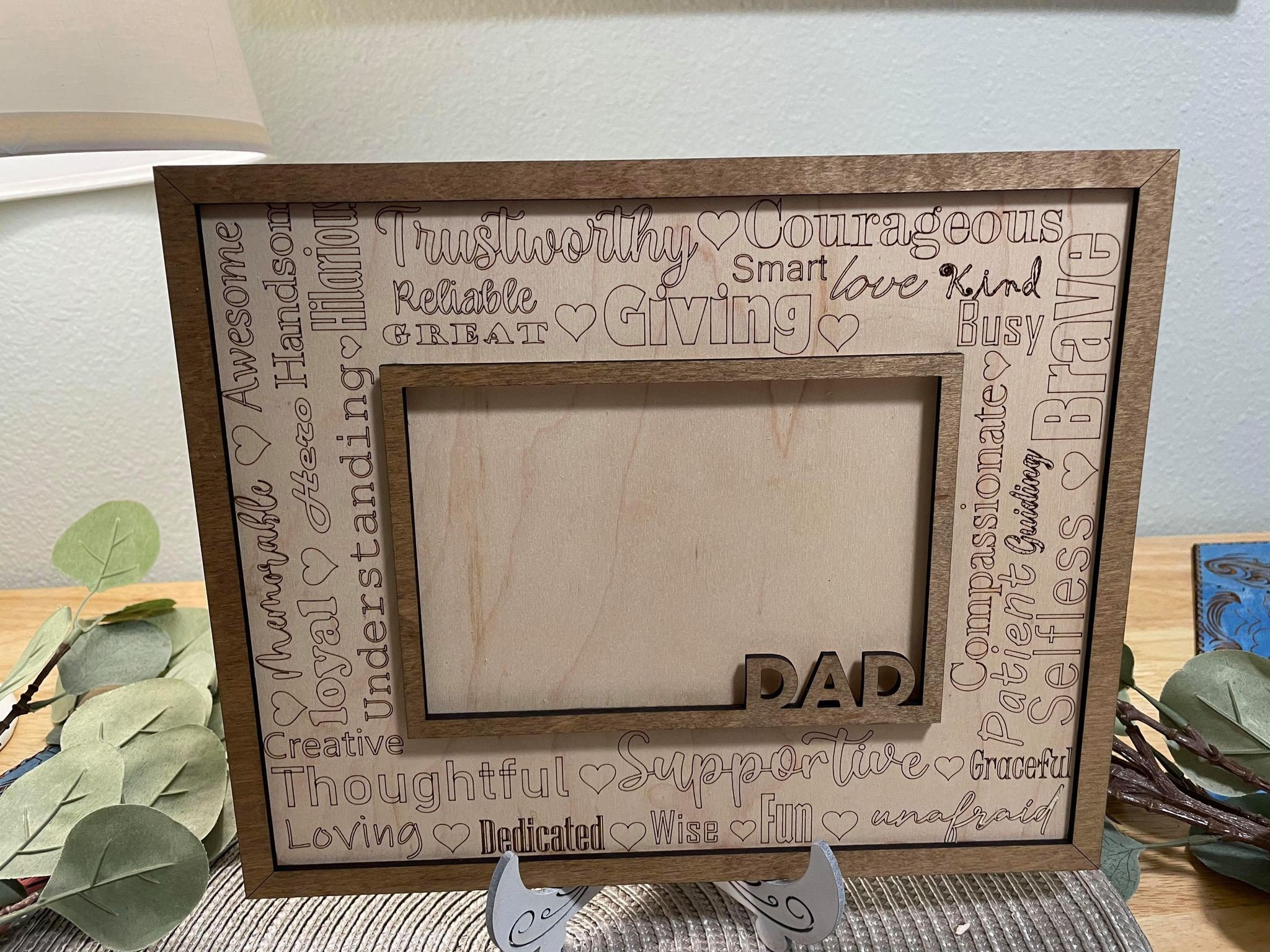 Father's Day dad Picture Frame Digital File - Etsy