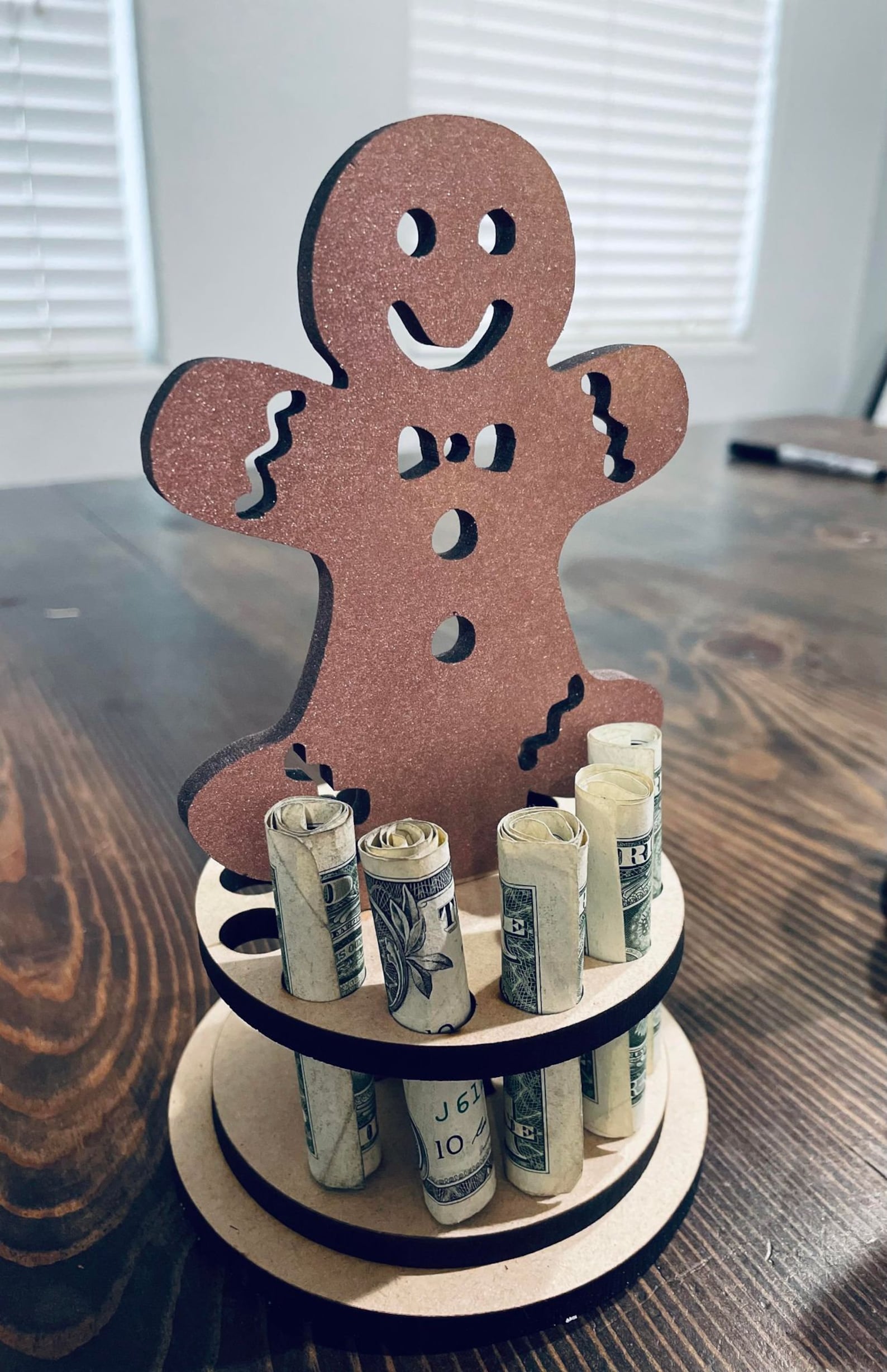 Ginger Bread Man Money Holder Christmas Dollar Bills - Etsy