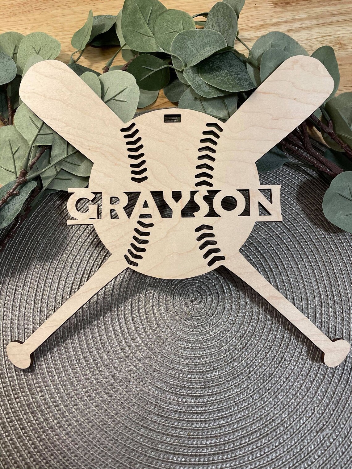 Baseball Bat Name Sign Cut Out Wall Art Digital File SVG - Etsy