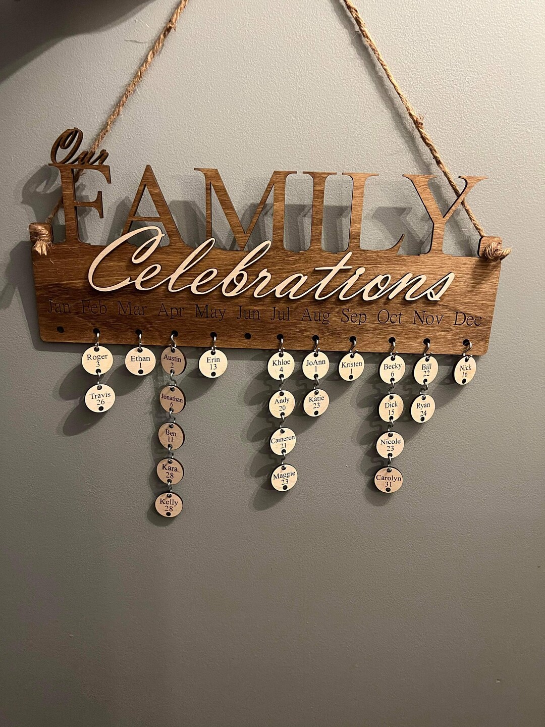 Family Celebrations | Birthdays | Sign | Banner | Milestones | Months ...