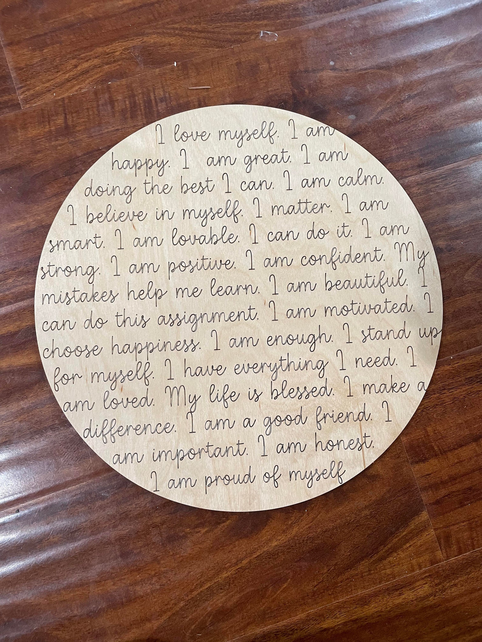 Kids Affirmation Sign With Name | SCORE | Homeschool Decor ...