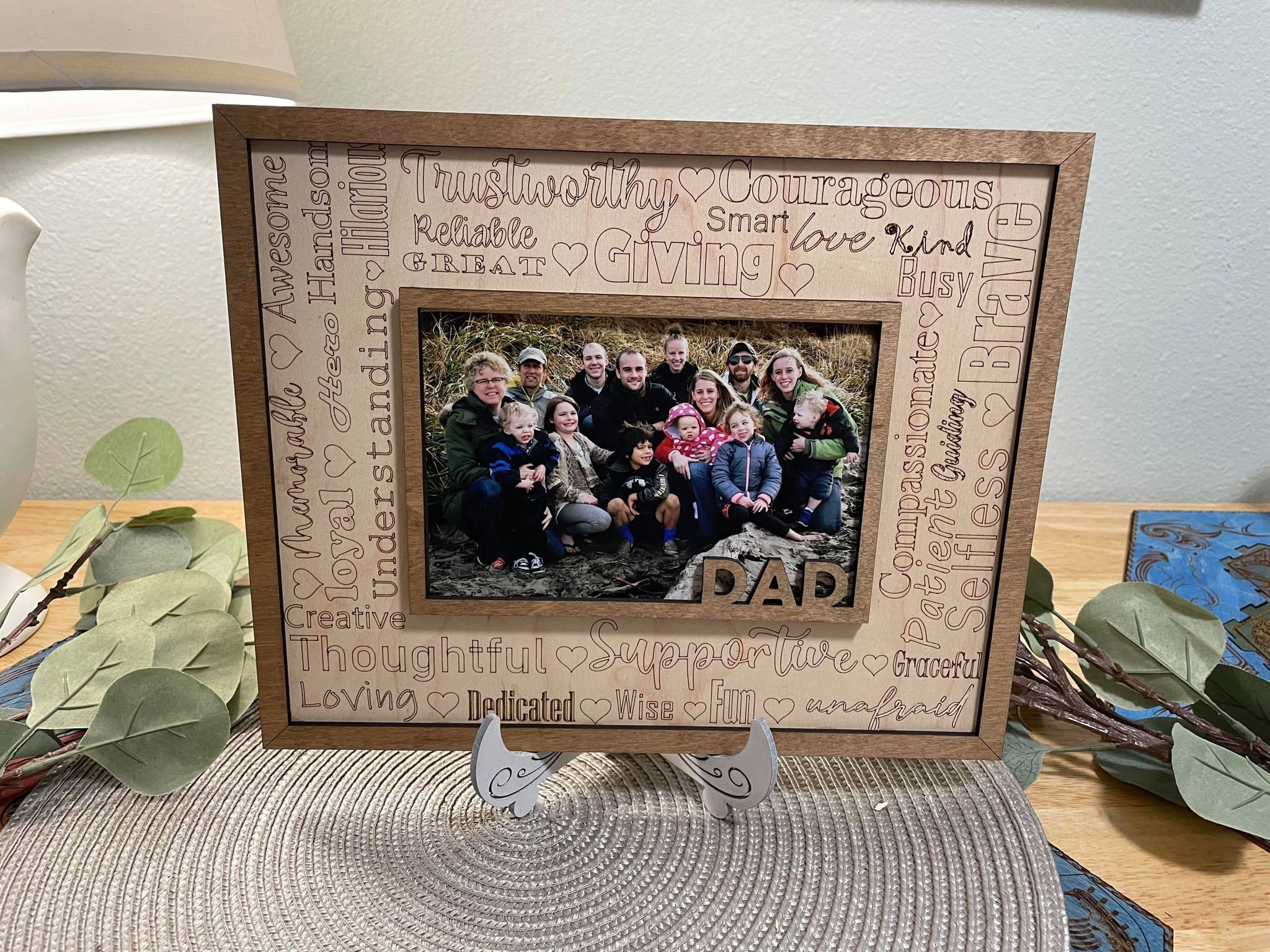 Father's Day dad Picture Frame Digital File - Etsy