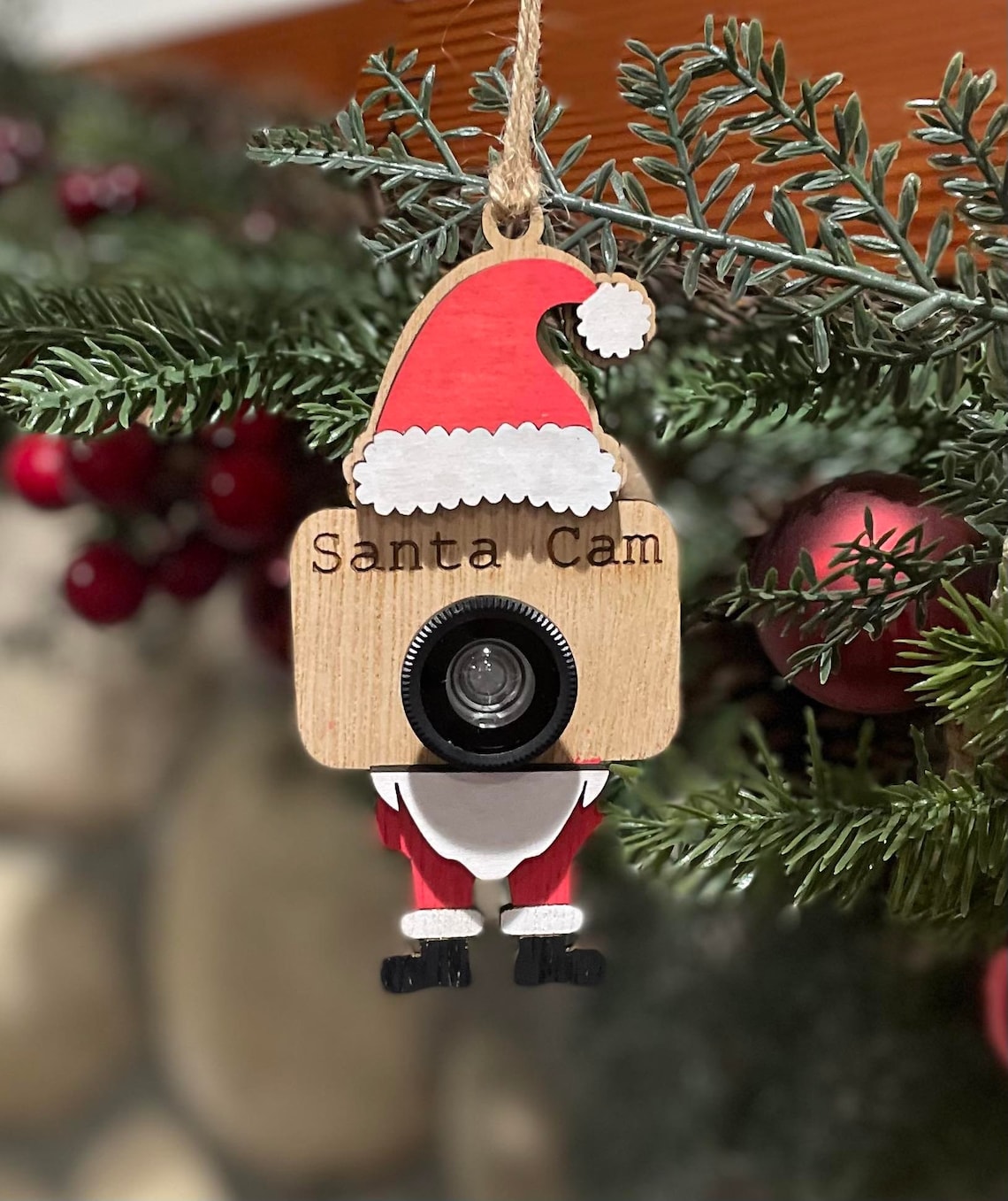 Santa Cam Ornament Santa's List Christmas BUNDLE - Etsy