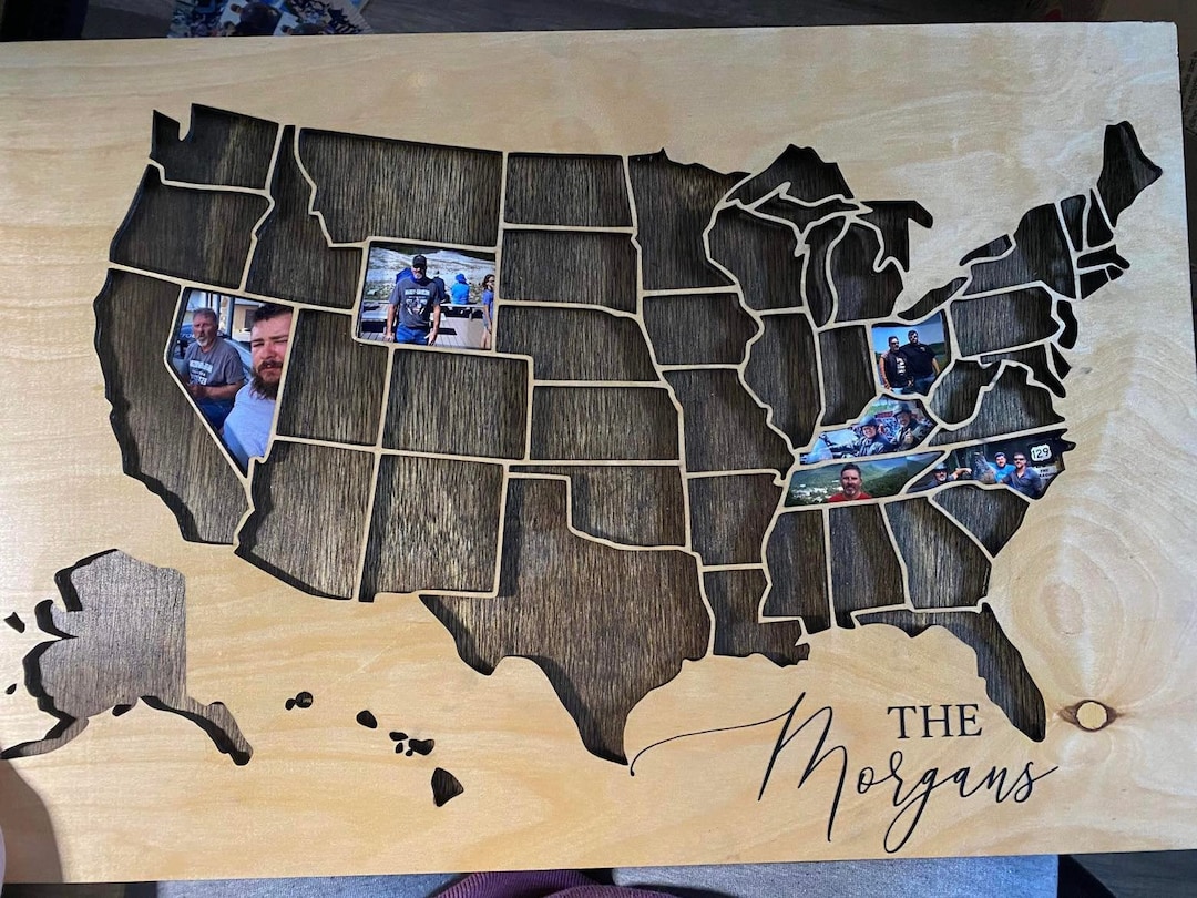 USA Cut Out | Insert Pictures | Traveled | 2 Layer | Digital File | SVG ...