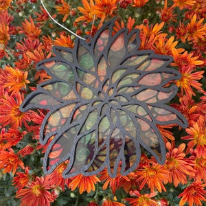 Flower Suncatcher | Outline | Ornament | Digital File | SVG - Etsy