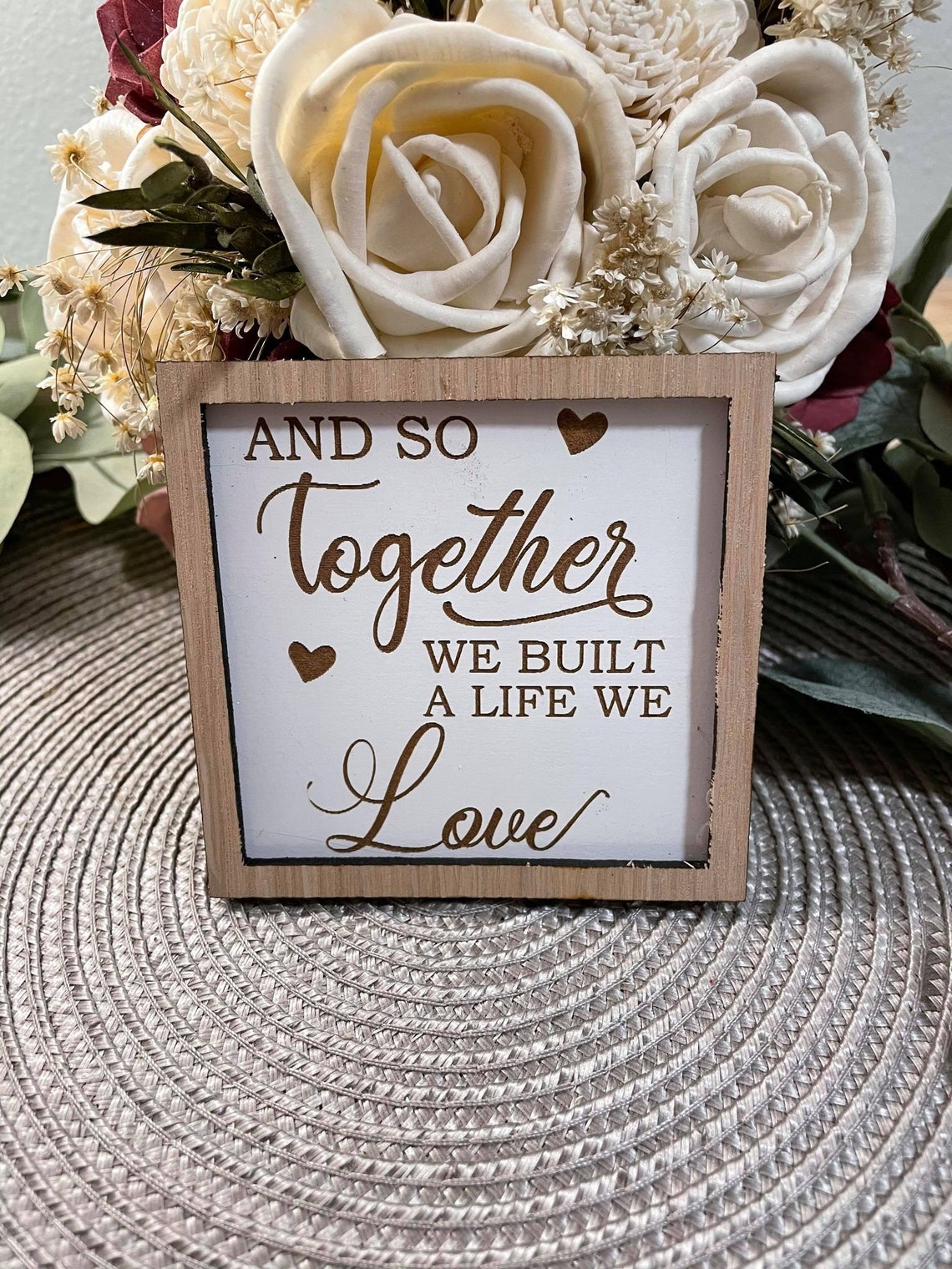 And so Together We Built a Life We Loved/love Sign/wall Art - Etsy