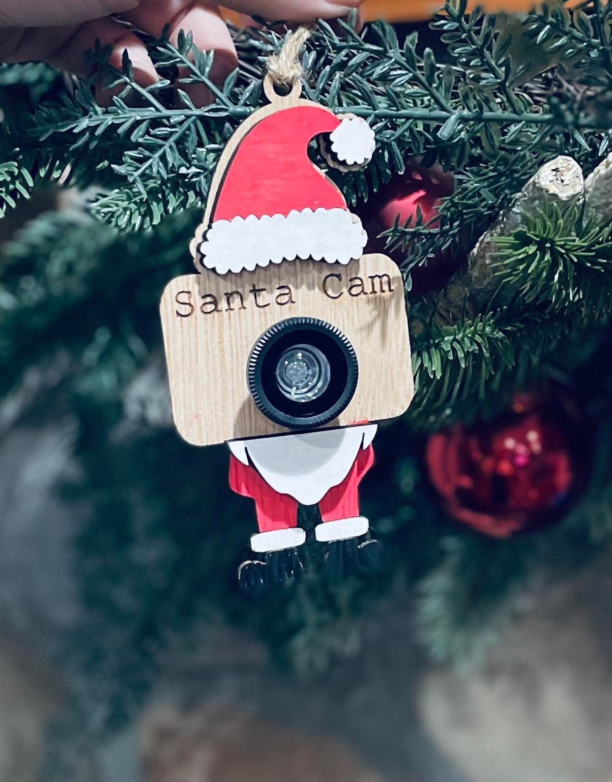 Santa Cam Ornament Santa's List Christmas BUNDLE - Etsy