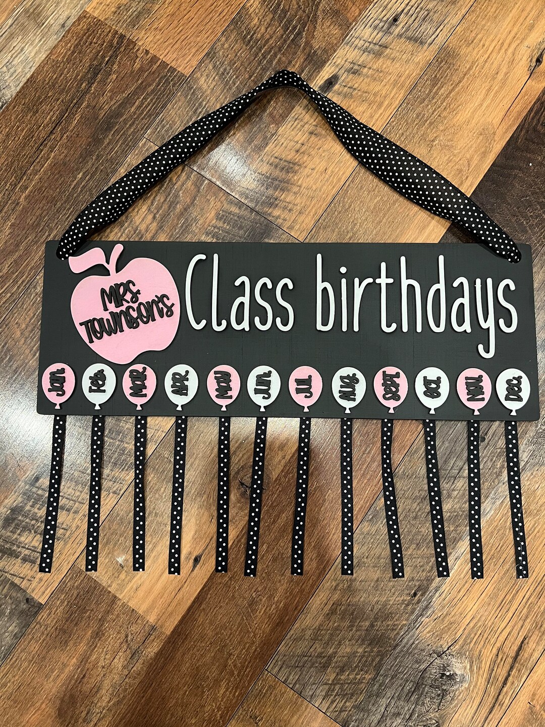 Class Birthday Sign | Family Birthdays | Cut | Score | Engrave | Colors ...