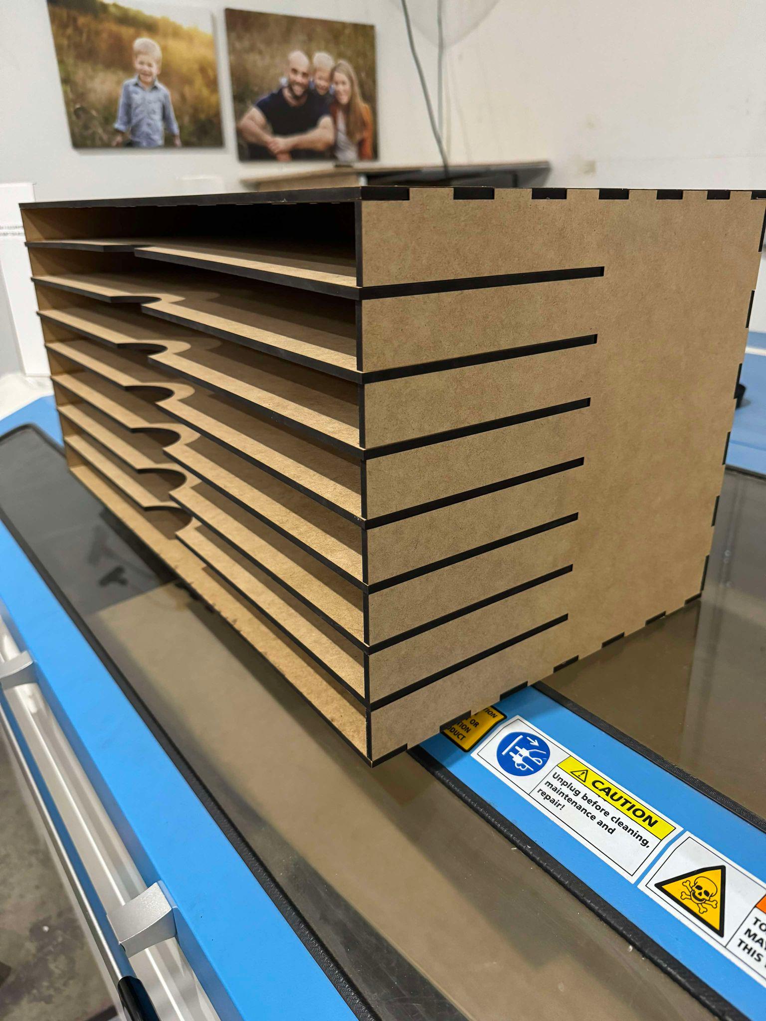 Material Organizer | Holds Material 12x24 | 0.20" & 0.23" Material ...