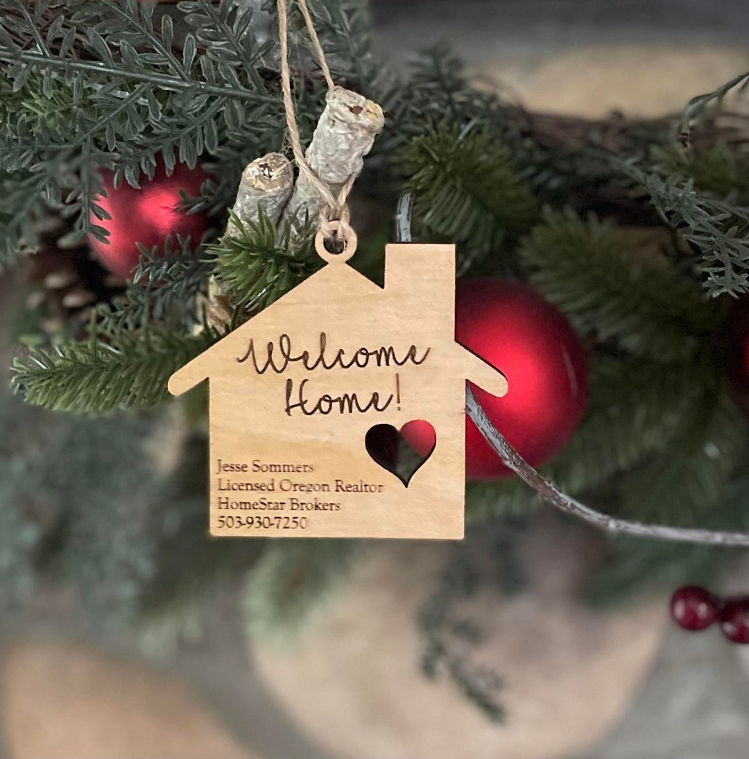 Welcome Home | Keychain | Ornament | Realtor | Gift | Tag | Digital ...
