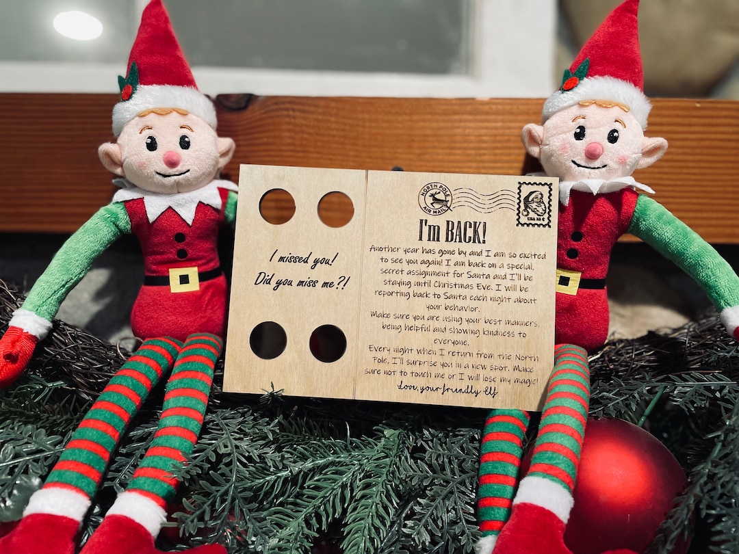 Welcome Elf Back | BUNDLE | Prop | Buddy | Santa's Helper | Digital ...