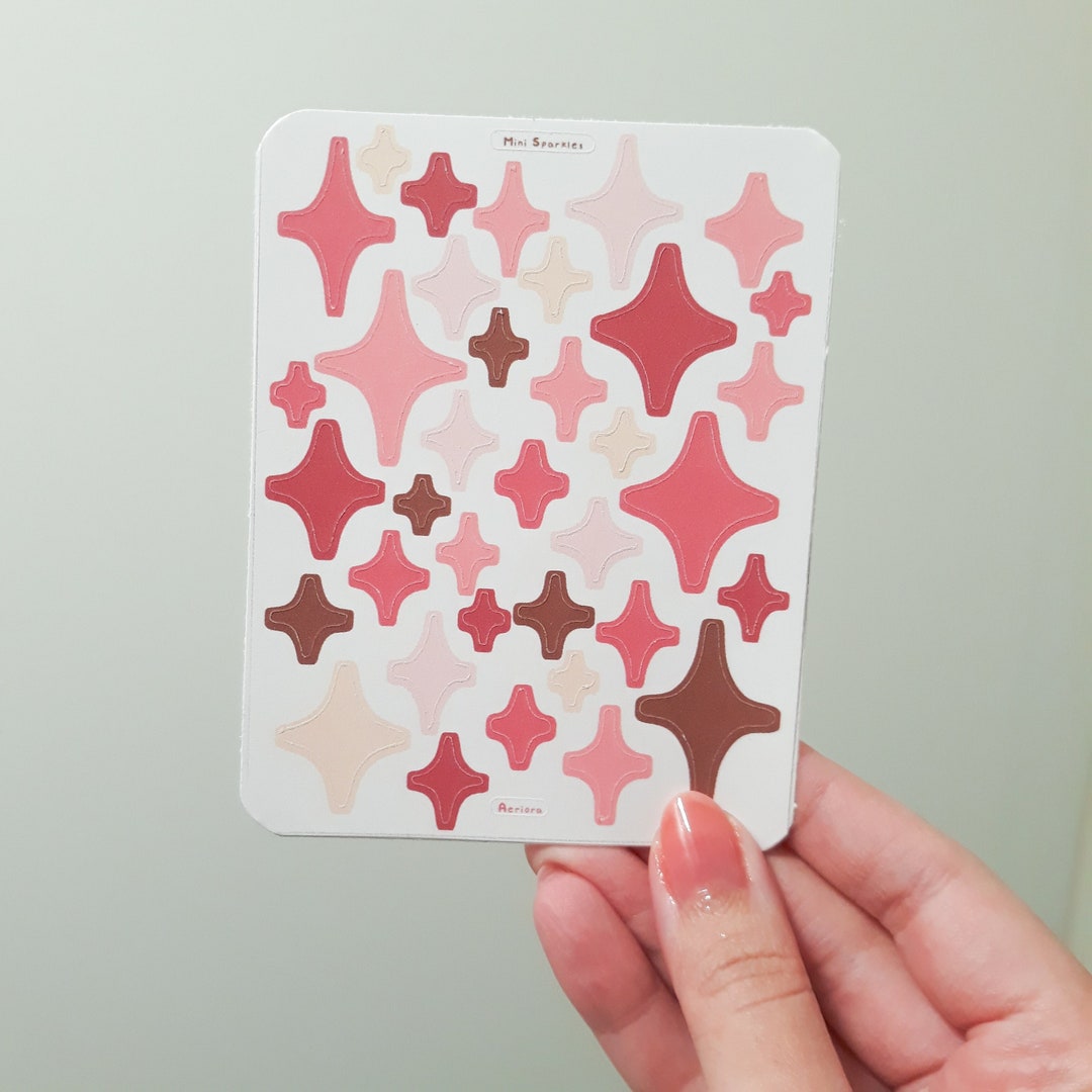 Mini Valentine Sparkles Valentines Sparkles Cute Sparkle Sticker Sheet ...