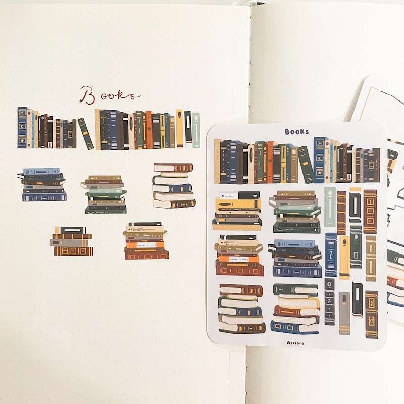 Bookish Stickers - Etsy