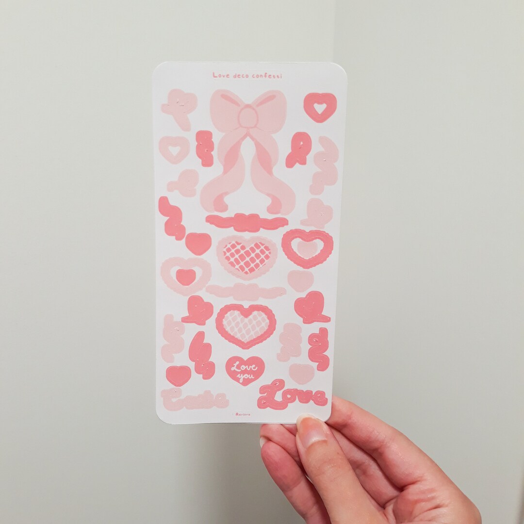 Love Deco Confetti | Valentine Confetti Stickers | Confetti Ribbon ...