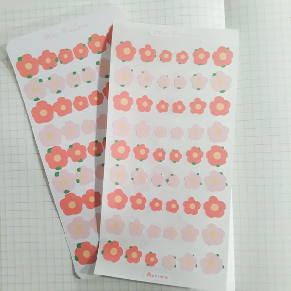 Flower Sticker Sheet - Etsy