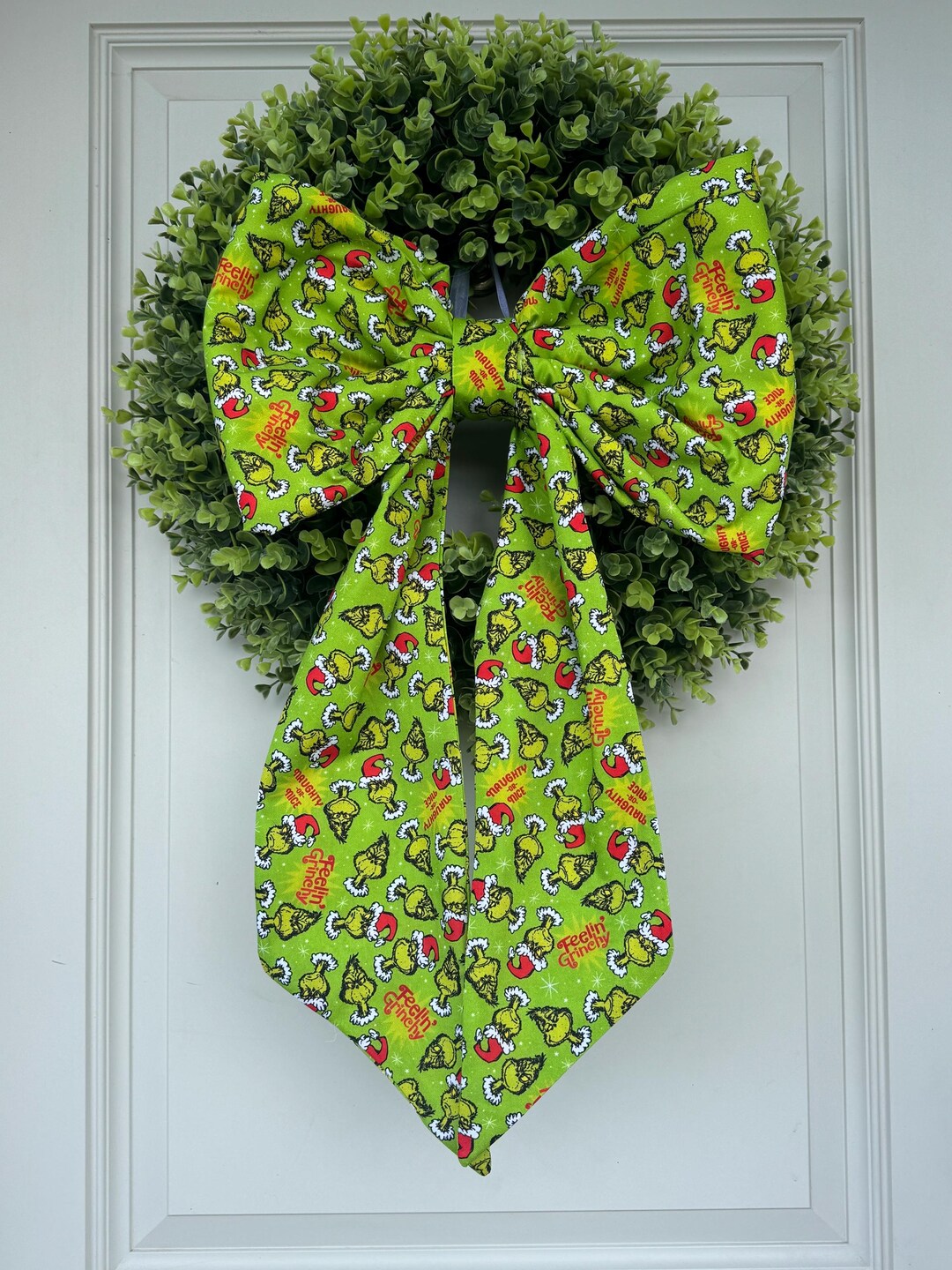 Christmas Bow, the Grinch, Christmas Grinch Bow, Holiday Bow, Grinch ...