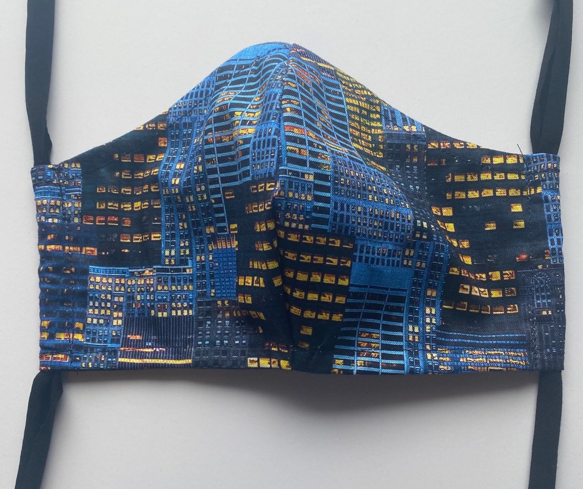 Cityscapes 100% Cotton Facemask, City Facemask, Building Facemask ...
