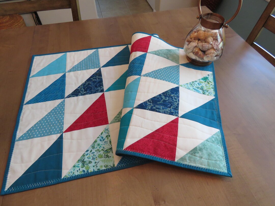 Summer Table Runner, Nautical Table Runner, Quilted Table Runner ...